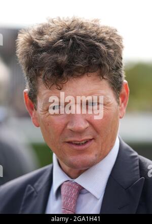 Trainer Andrew Balding during day two of the Betfred St Leger Festival ...