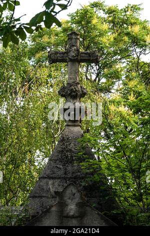 At Pere Lachaise Cemetery, the largest cemetery in Paris sits the ...