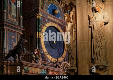 Astronomical Clock in South Transept of Cathedral of Notre Dame, Our ...