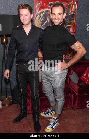 Marsin Mogielski and Robbie Fuhrer attend the party for George Wayne's ...