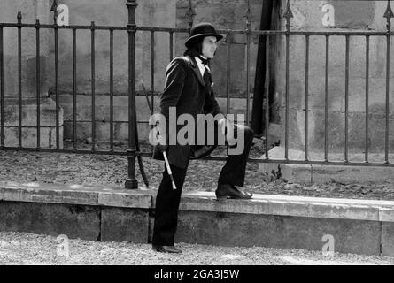 The Romanian actor Adrian Mazarache during the shooting of the movie ...