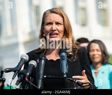 U.S. Representative Melanie Stansbury (D-NM) speaking at a hearing of ...