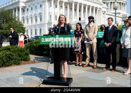 U.S. Representative Melanie Stansbury (D-NM) speaking at a hearing of ...