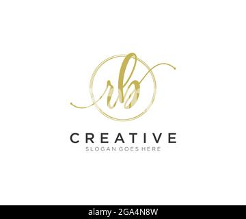 Minimal Business logo for Alphabet RB - Initial Letter R and B Logo ...