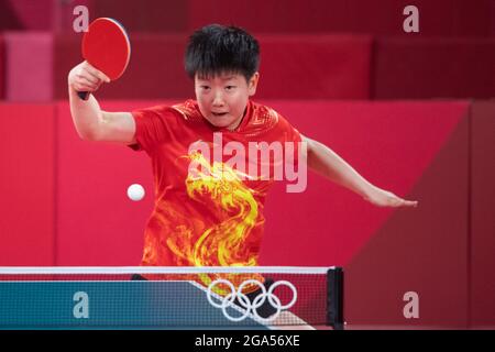 SUN Yingsha (CHN) women's semifinals Table Tennis JULY 29, 2021: Tokyo ...
