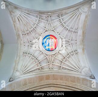 The yorkist symbol, of a falcon and fetterlock, in the christian church ...