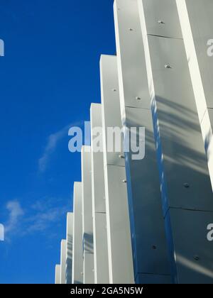 Rectangular concrete columns of a building Stock Photo - Alamy