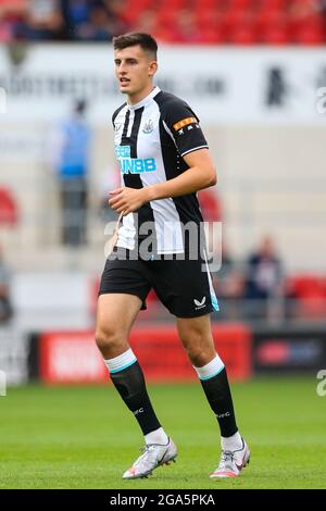 Newcastle United's Kell Watts during the pre-season friendly match at ...