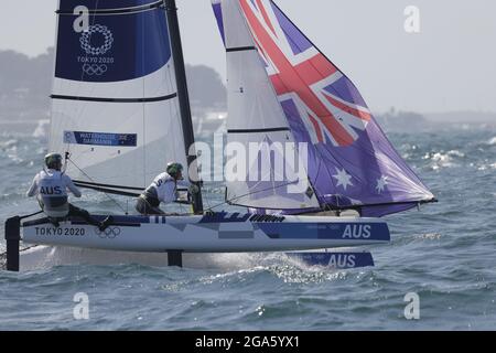 WATERHOUSE, DARMANIN (AUS), JULY 28, 2021 - Sailing : Mixed Mutihull ...