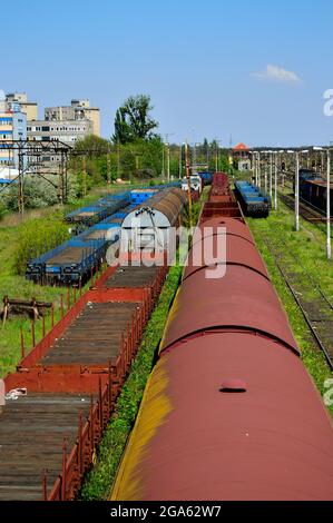 Railway infrastructure, rails, power supply, signaling. Summer Stock ...