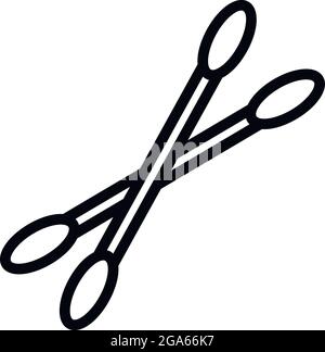 Test sticks icon. Outline test sticks vector icon for web design ...