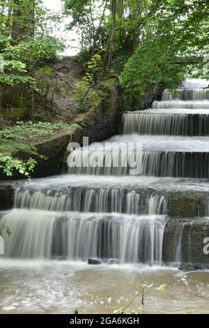 Bedelands Waterfall, Burgess Hill Mid Sussex Stock Photo - Alamy