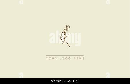 Initial Letter RK Logo - Handwritten Signature Style Logo - Simple Vector Logo in Signature ...