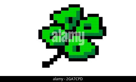 Clover pixel design Stock Photo - Alamy