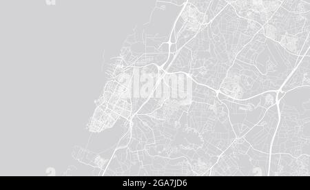 Urban vector city map of Ashdod, Israel, middle east Stock Vector Image ...
