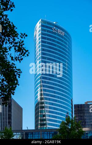 EDF Tower ,headquarters of the French energy company ,it is the tallest ...