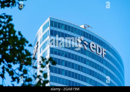 EDF Tower ,headquarters of the French energy company ,it is the tallest ...