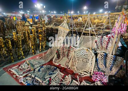 Colorful handmade hammocks for sale on the street in San Cristobal de ...