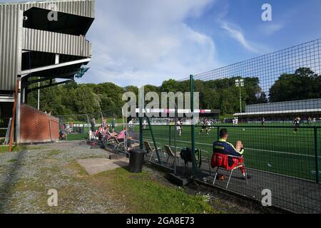 A view of The New Saints subs bench during the UEFA Europa Conference ...