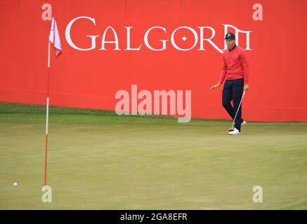 Germany's Matthias Schmid on day three of the Scottish Open 2025 at The ...
