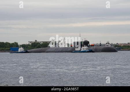July 2021 - Severodvinsk. Nuclear submarine "Belgorod". The largest submarine in the world ...