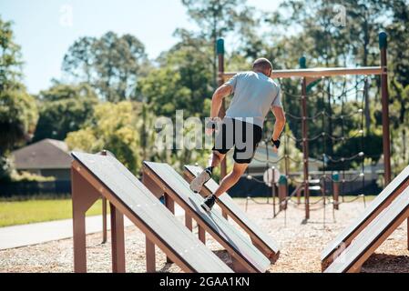 Quintuple Steps jumps, cross fit and ninja training course outside ...