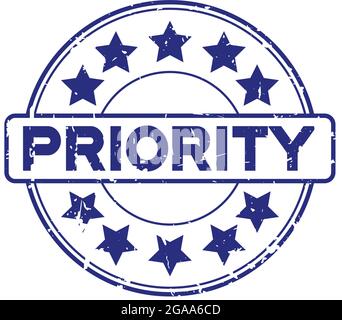 priority sign. priority round vintage retro label. priority Stock ...