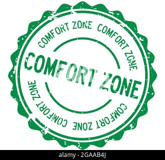 Grunge green comfort zone word hexagon rubber seal stamp on white background Stock Vector Image ...