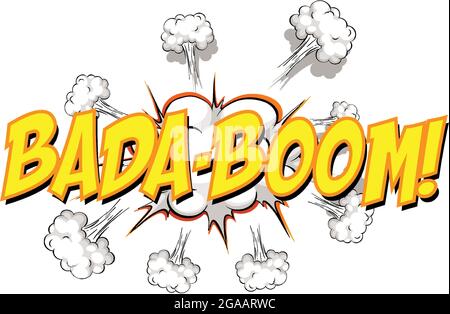 Comic speech bubble with bada-boom text illustration Stock Vector Image ...