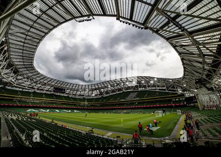 General view of Bohemian FC Football Ground, Dalymount Park ...