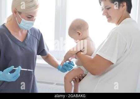 I want my mommy. Shot of an unhappy baby boy crying alone Stock Photo ...
