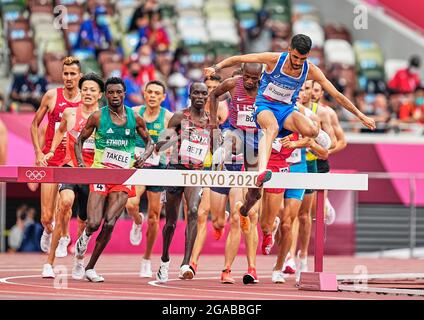 Tokyo, Japan. July 30 2021: Canadian rowing team competes in the women ...