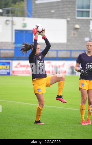 Eleanor Heeps (1 England) during the friendly under 19 between England ...
