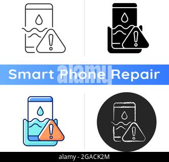 white screen water drop logo illustration Stock Vector Image & Art - Alamy
