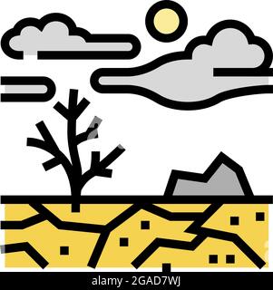 barren land color icon vector illustration Stock Vector Image & Art - Alamy