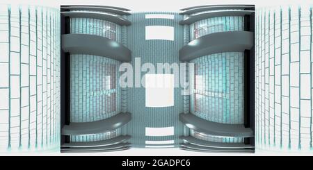 Abstract square panorama glass 3D background design illustration Stock ...