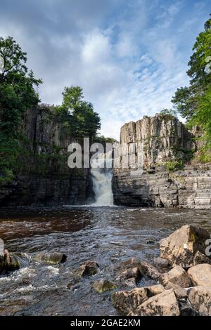 High Force Waterfall on the River Tees, near Middleton-in-Teesdale ...