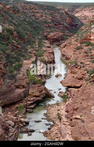 Z Bend lookout view Kalbarri National Park Stock Photo - Alamy