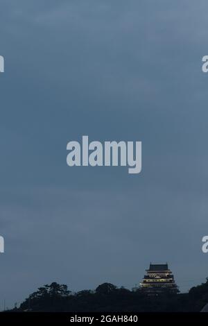 Atami castle in the evening. Atami, Shizuoka, Japan Stock Photo - Alamy