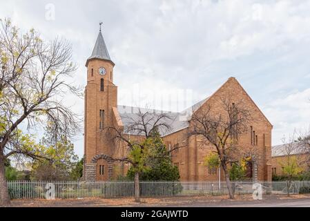 STEYNSBURG, SOUTH AFRICA - APRIL 22, 2021: A street scene, with ...