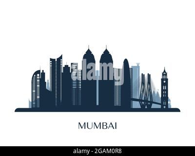 Outline India City Skyline with Blue Buildings and Copy Space. Delhi ...