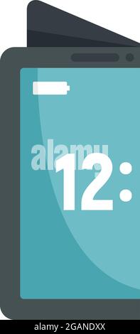 Creative flexible display icon. Flat illustration of creative flexible ...