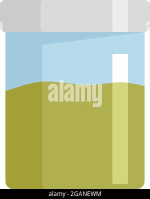 Plant condiment jar icon. Flat illustration of plant condiment jar ...