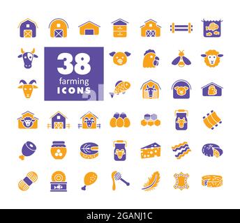 Goat house glyph icon. Farm animal sign. Graph symbol for your web site ...