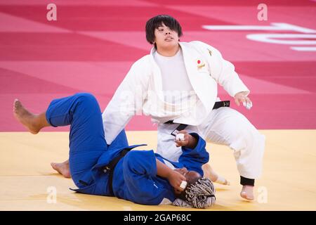 Akira Sone (JPN) vs Romane Dicko (FRA) Judo-Mixed Team final JULY 31 ...