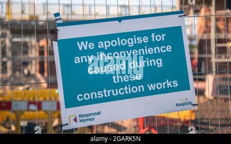 'Site Safety' KeepMoat Homes new housing development construction site ...
