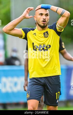 Union's Teddy Teuma looks dejected during a match between Scottish ...
