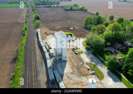 An aerial of Princeton, Ontario, Canada Stock Photo - Alamy
