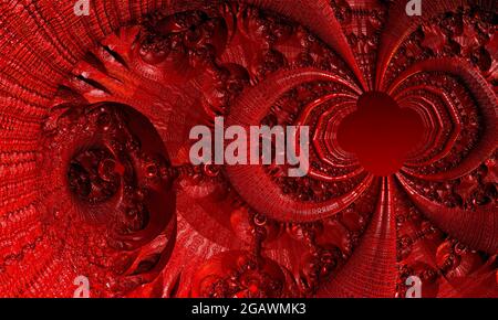 Abstract fractal composition. Magic explosion star with particles ...