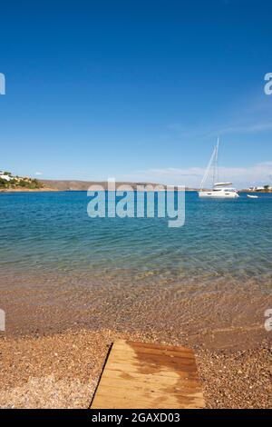 Transparent sea at Puta Zeza beach in Athens Greece Stock Photo - Alamy